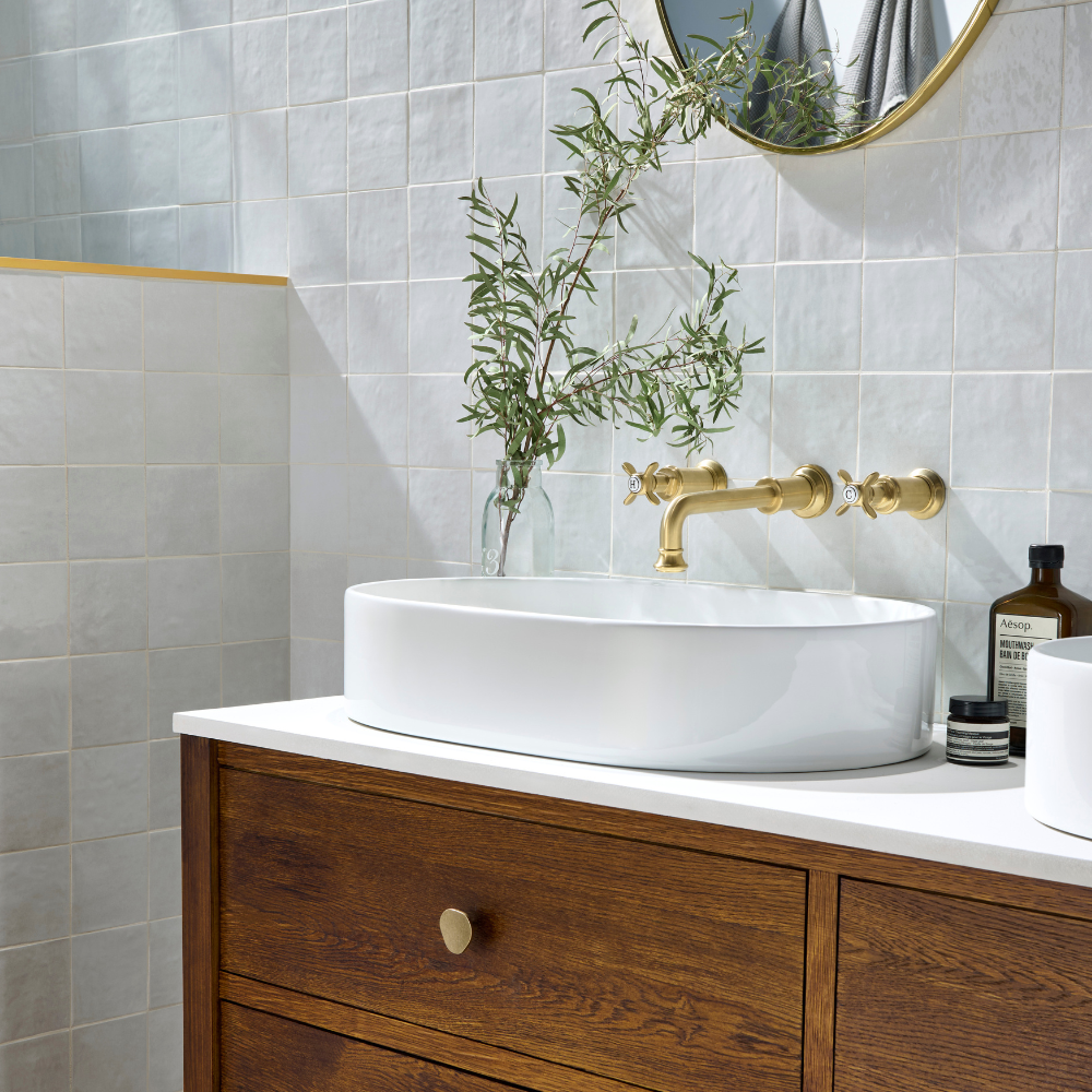 Panel Blue Bathroom Tiles | Topps Tiles