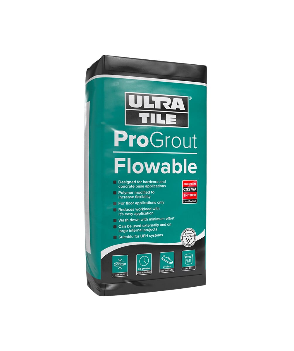 UltraTile ProGrout Flowable Grout Limestone 15kg | Topps Tiles