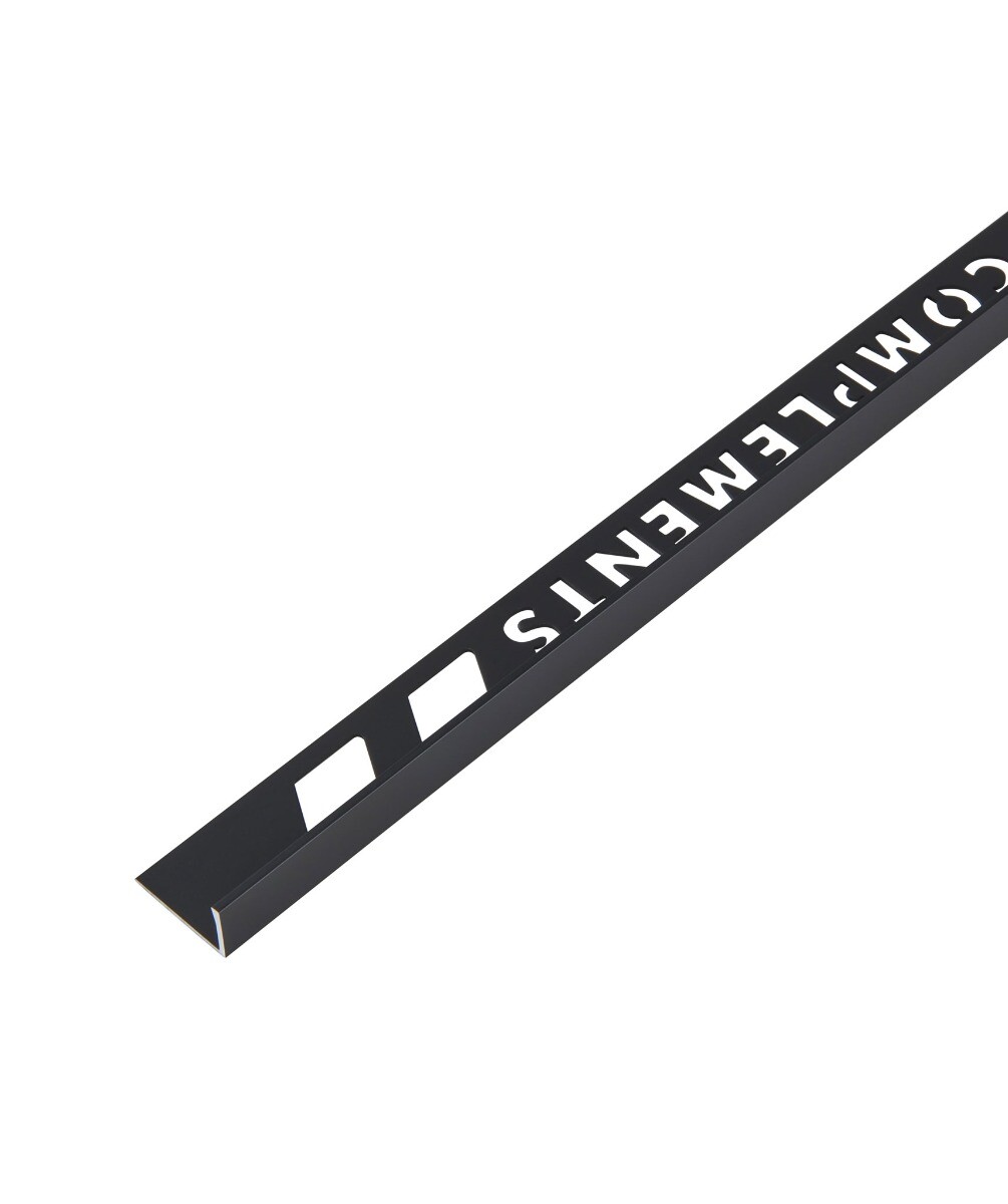 Complements™ Matt Black Straight Edge 8mm Trim | Topps Tiles