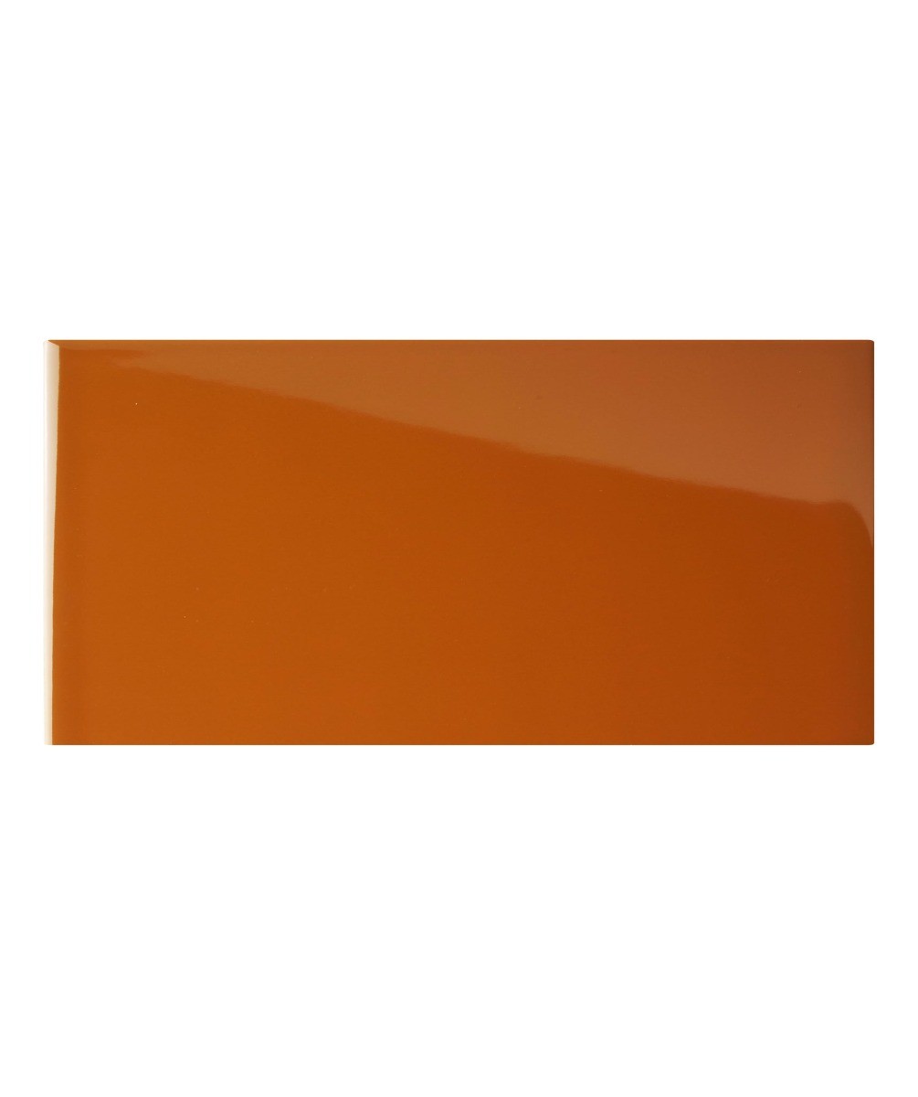 Matrix® Orange Gloss Tile (9.8cm x 19.8cm) | Topps Tiles