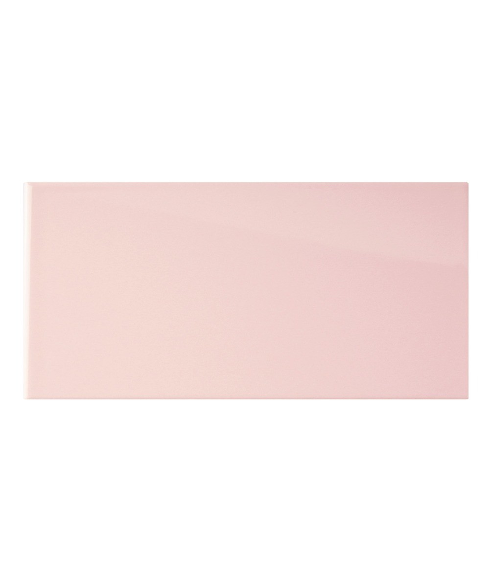 Matrix® Blossom Pink Gloss Tile (9.8cm x 19.8cm) | Topps Tiles