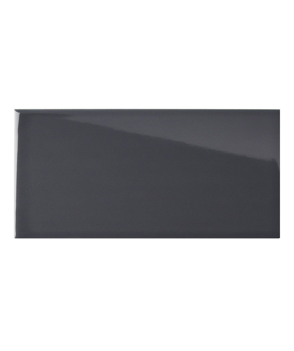 Matrix® Deep Pewter Gloss Tile (9.8cm x 19.8cm) | Topps Tiles