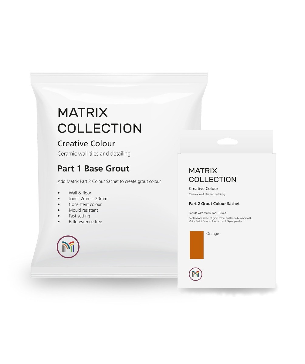 Matrix® Grout Orange 2.5kg | Topps Tiles