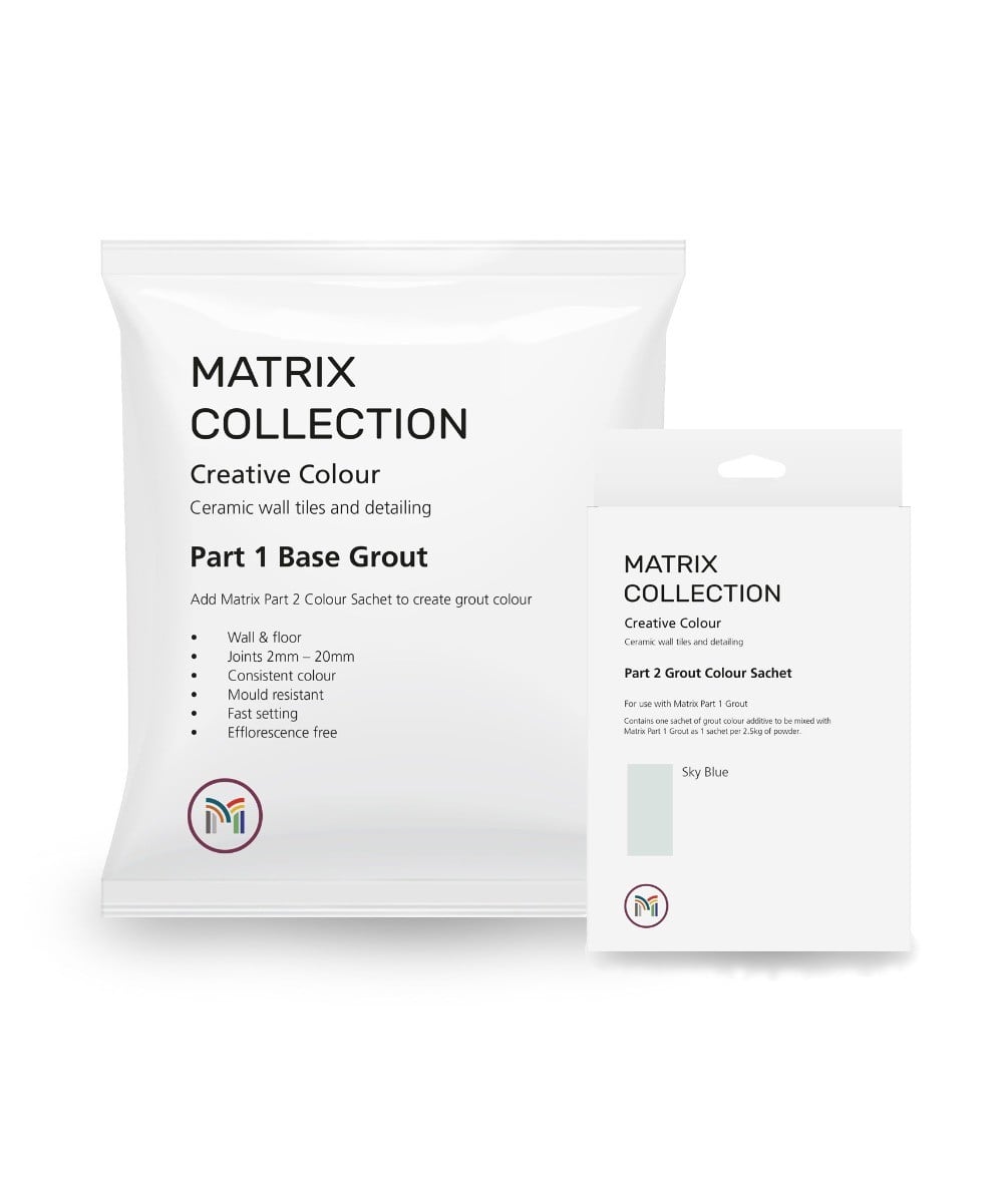 Matrix® Grout Sky Blue 2.5kg | Topps Tiles