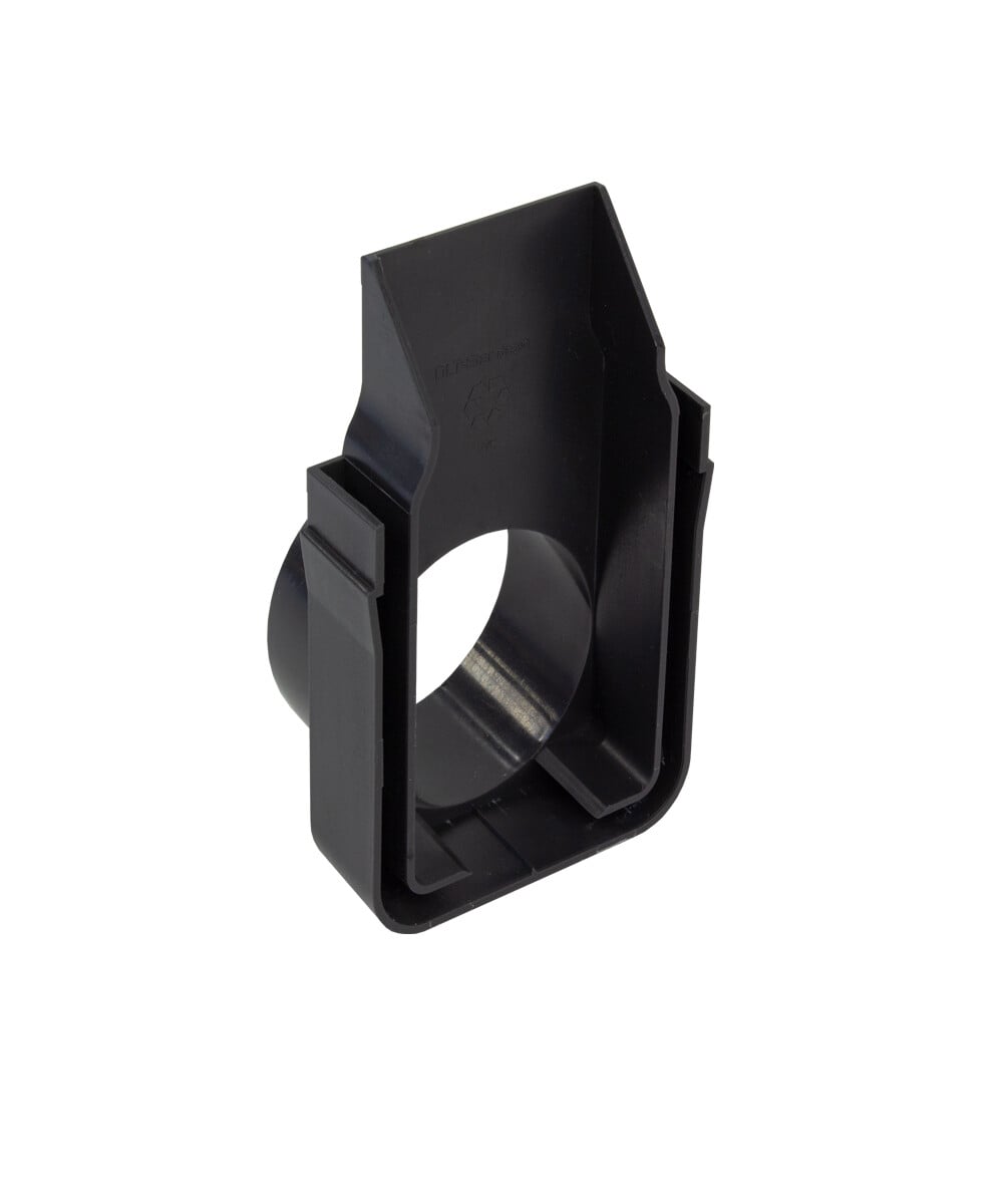 Dural U-Drain Pro 65mm Wide Horizontal Drain Support DN 50 Black ...