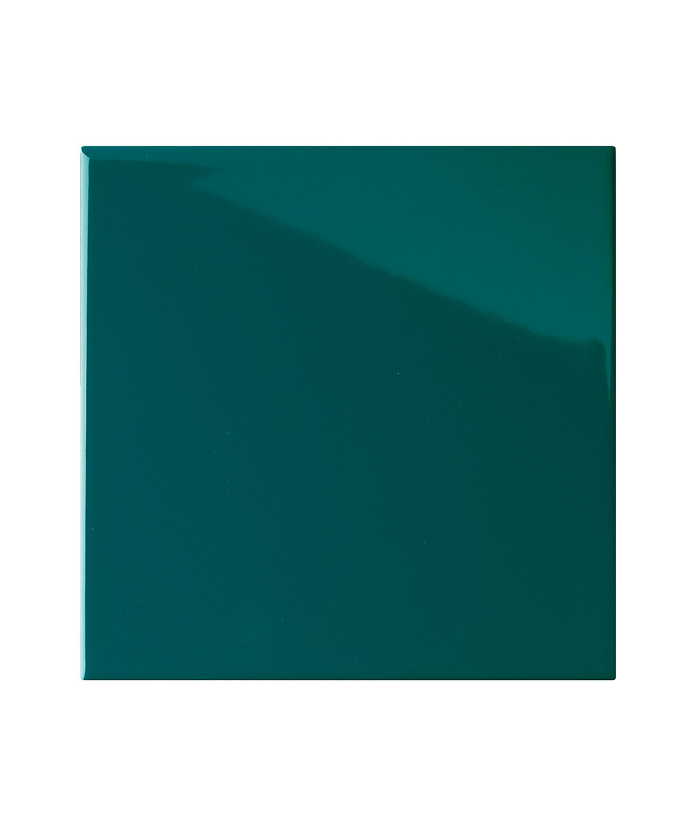 Matrix® Ocean Teal Gloss Tile (14.8cm x 14.8cm) | Topps Tiles