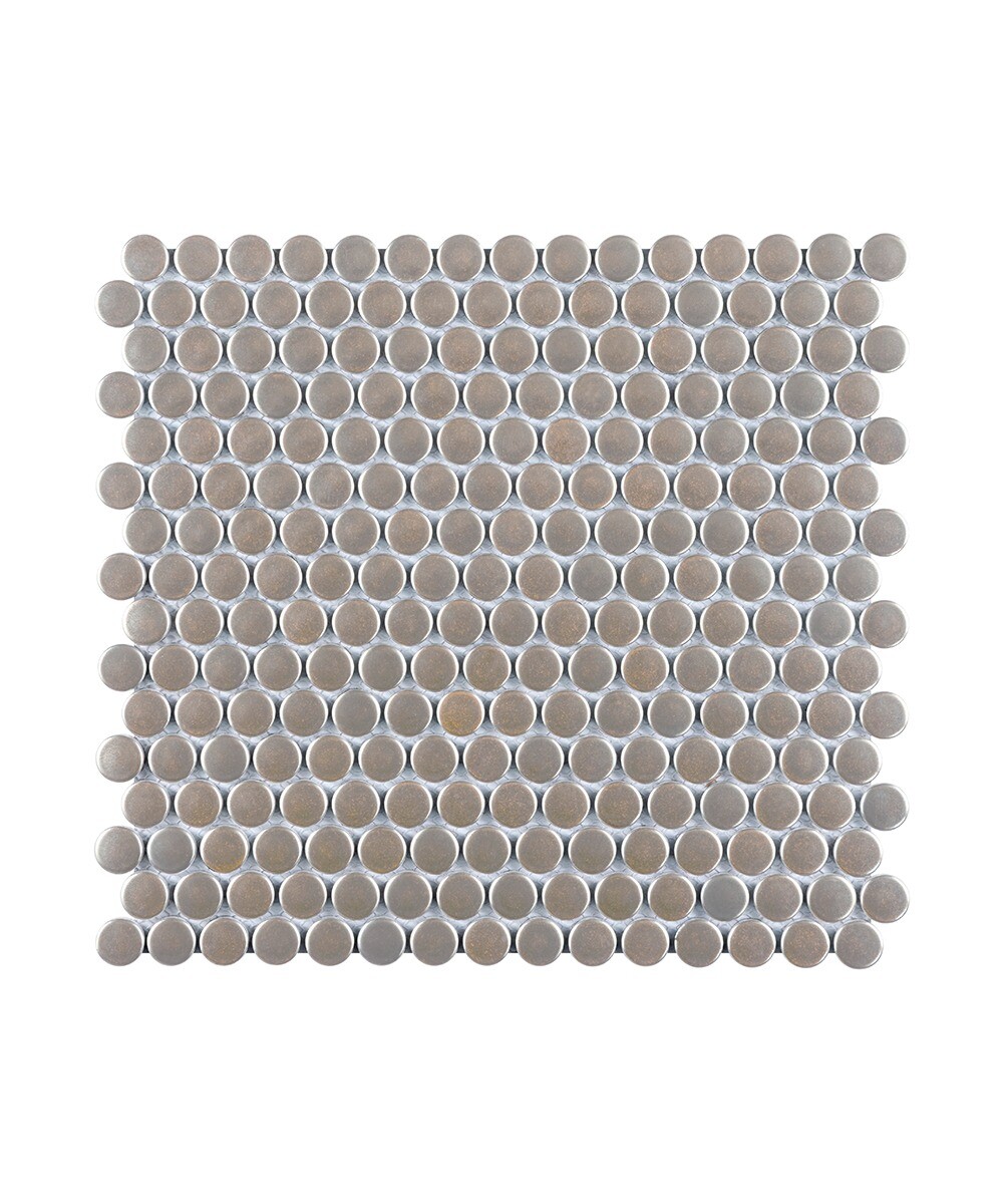 Metal Penny Mosaic Tile | Topps Tiles