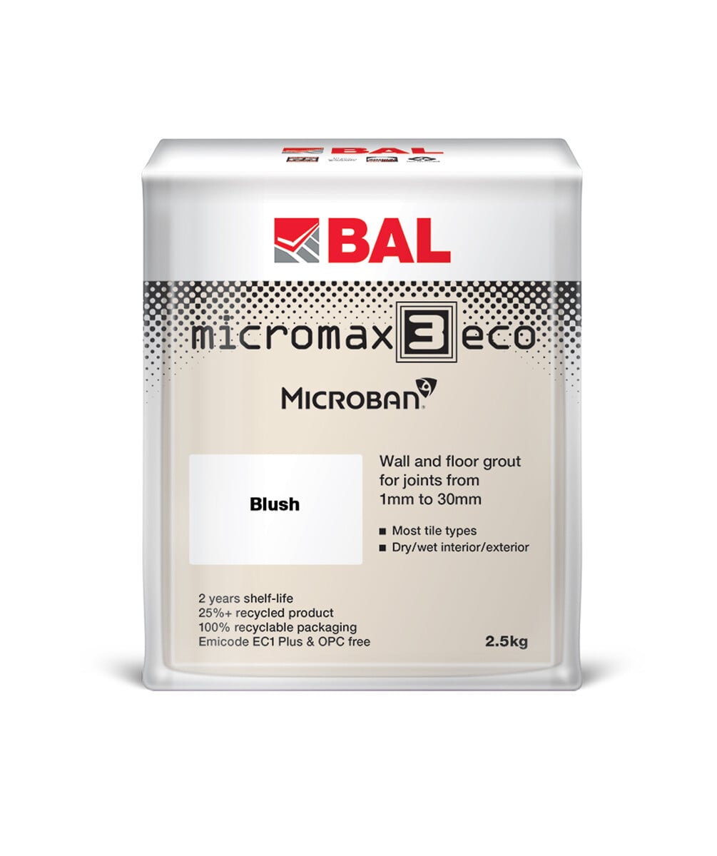 BAL Micromax3 Eco Grout Blush 2.5kg | Topps Tiles