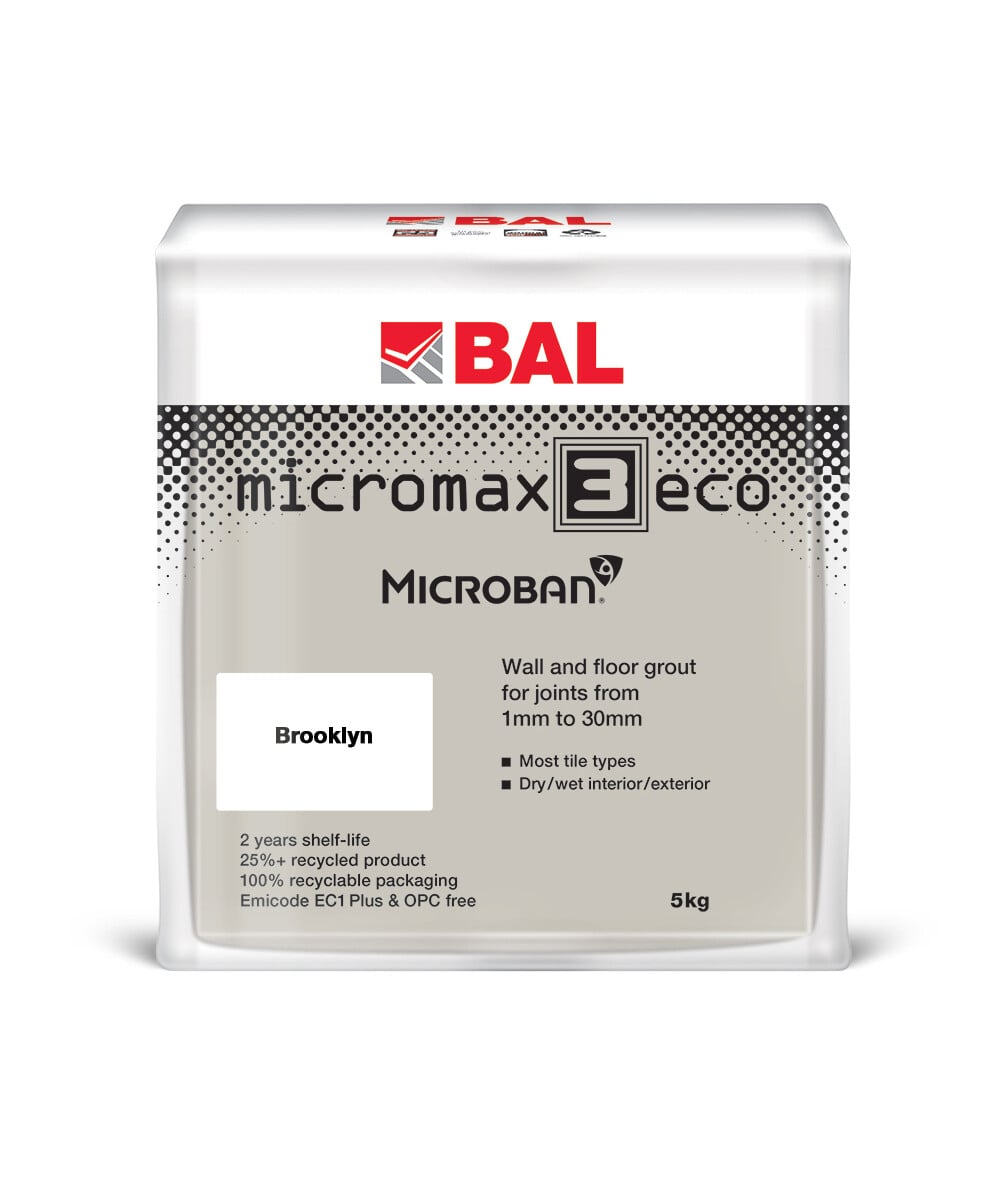 BAL Micromax3 Eco Grout Brooklyn 5kg | Topps Tiles