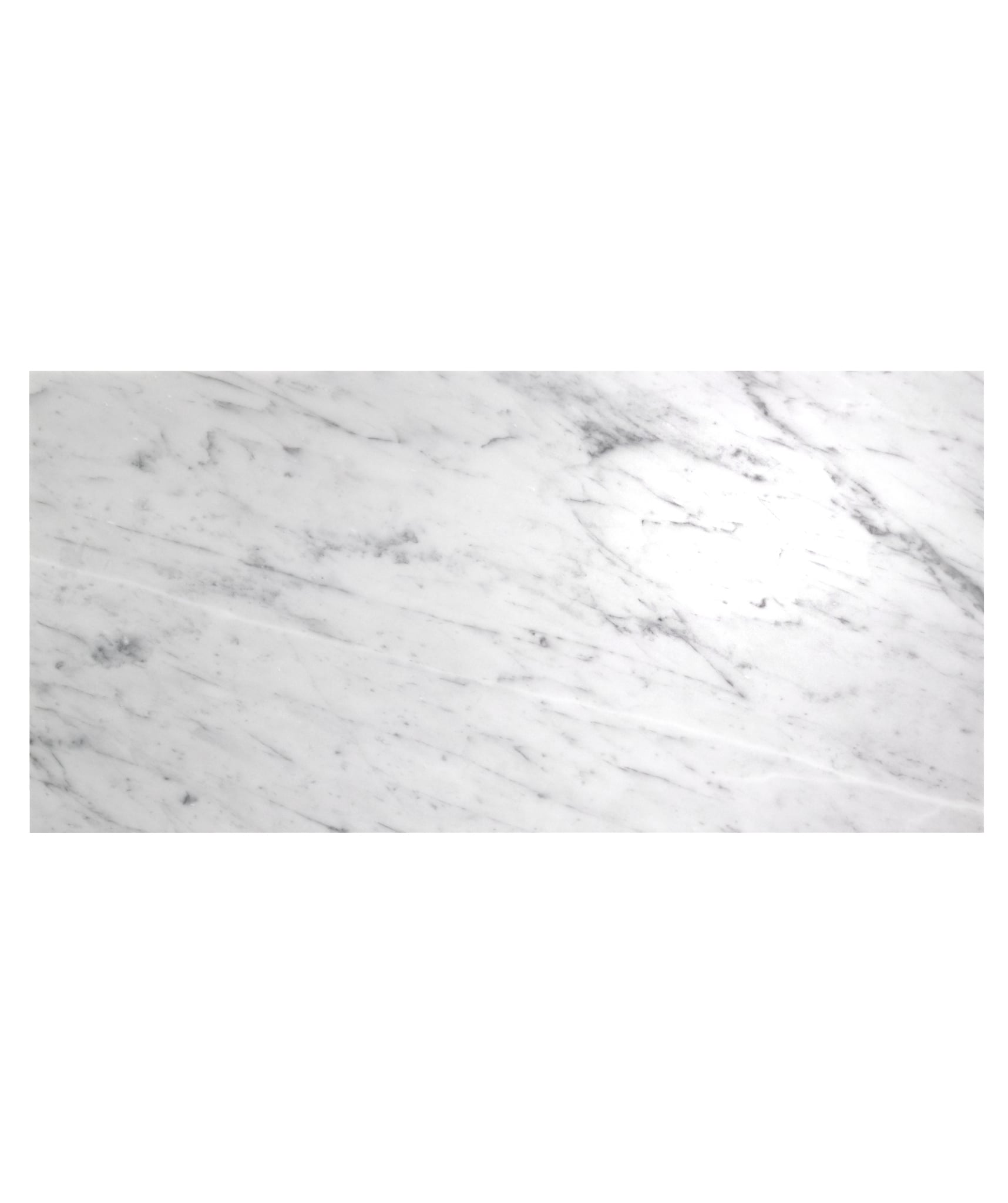 Carrara Polished Marble Tile (30.5 x 61cm) | Topps Tiles