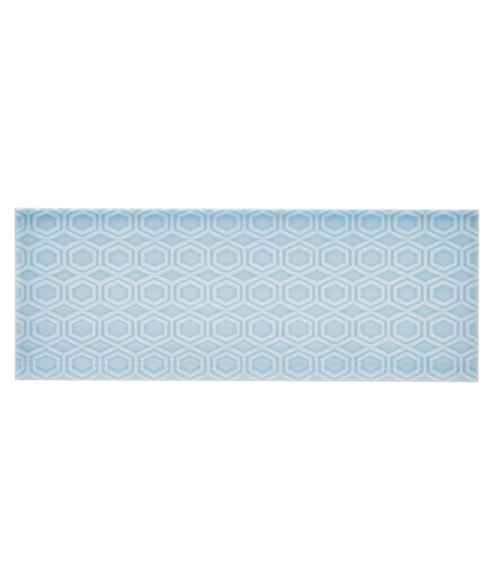 Attingham™ Powder Blue Geometric Decor Tile | Topps Tiles