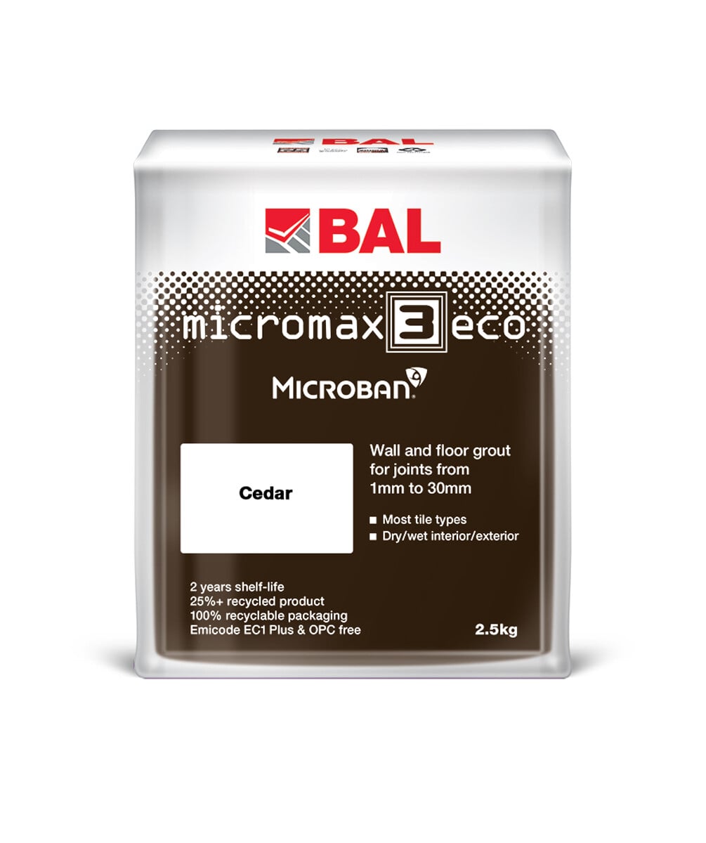 BAL Micromax3 Eco Grout Cedar 2.5kg | Topps Tiles