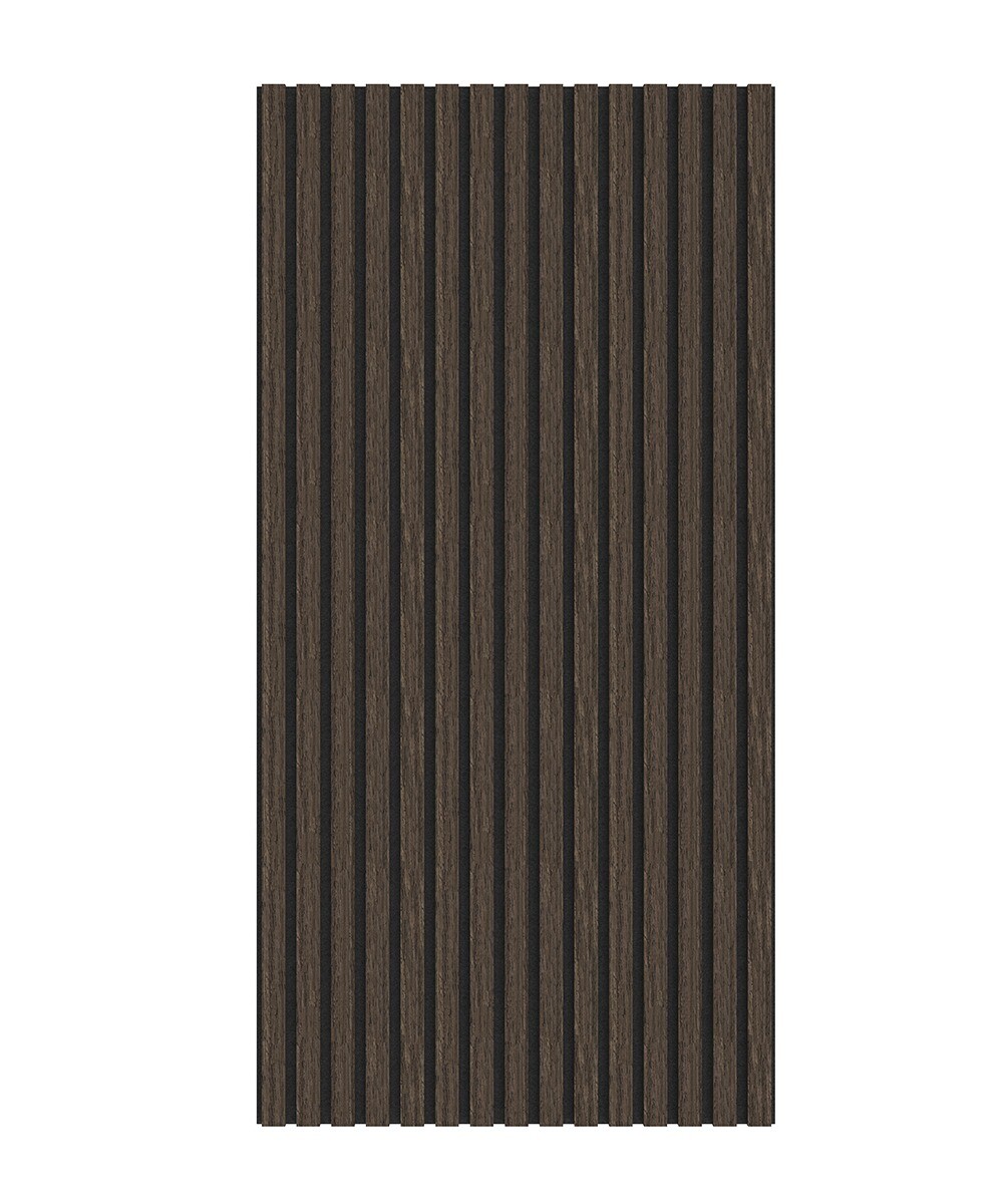 Dark Oak Acoustic Wood Wall Panel (60cm x 120cm) | Topps Tiles