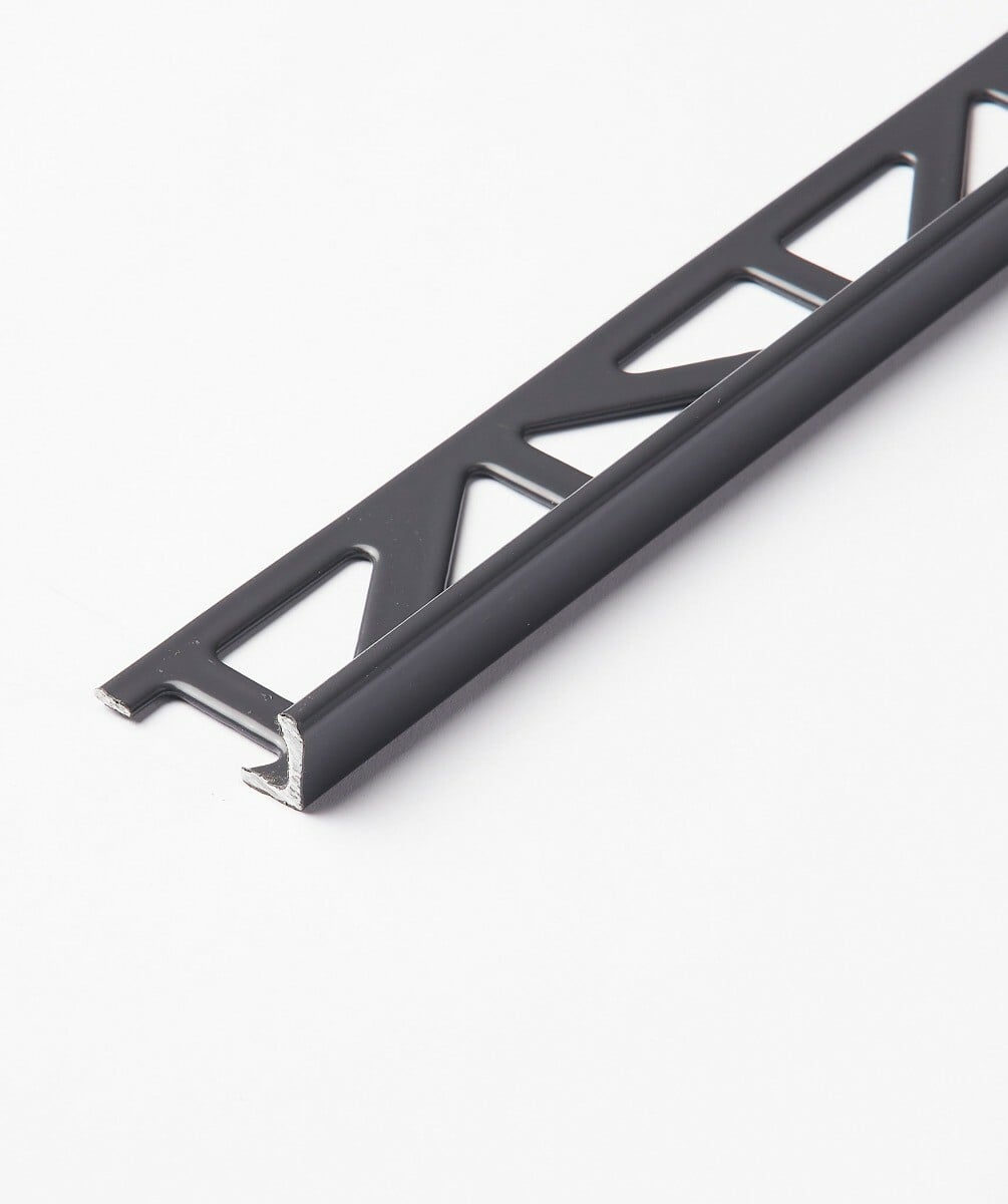 Matrix® Deep Pewter Straight Edge 10mm Trim | Topps Tiles