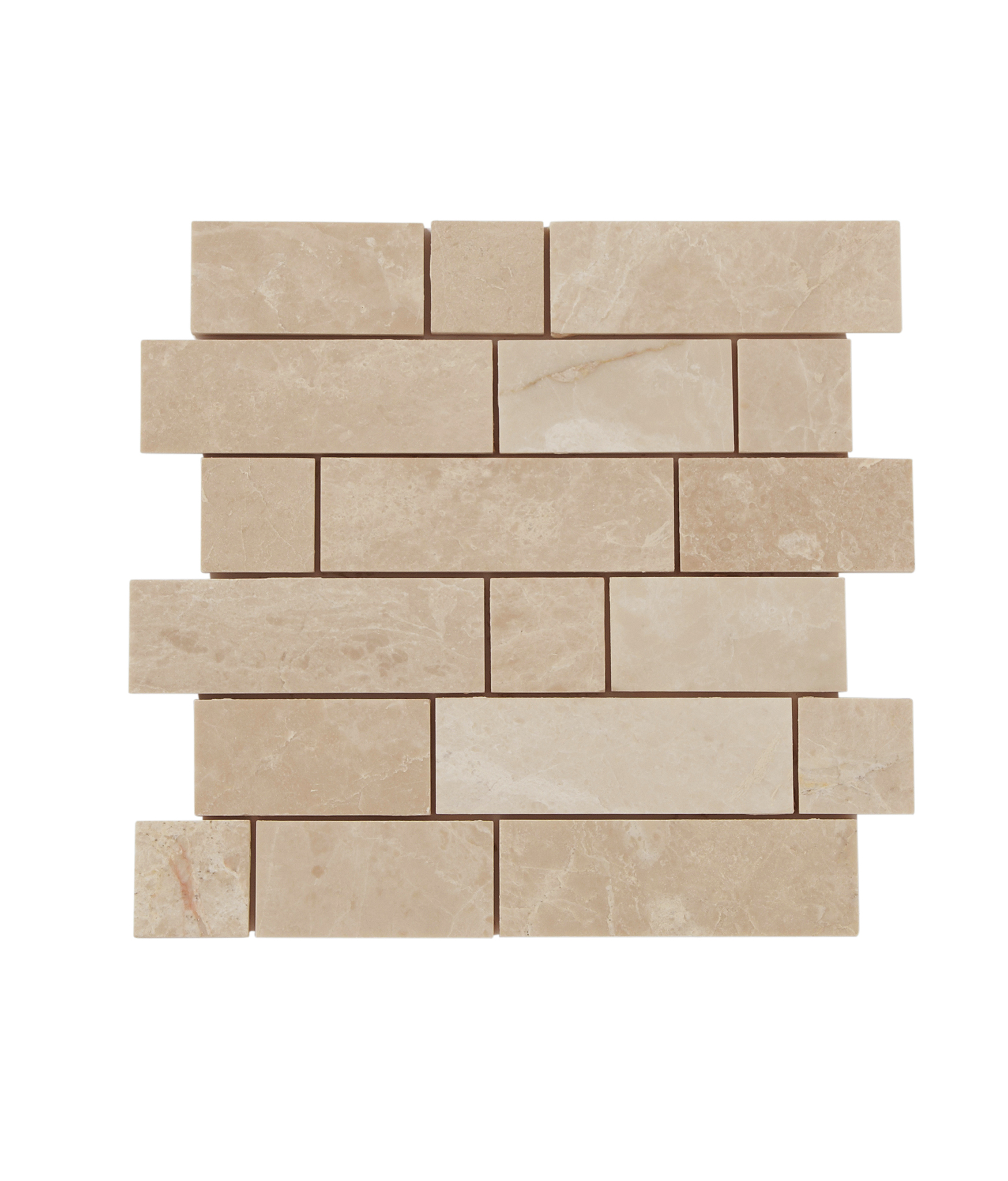 Antalya Crema Irregular Linear Mosaic Tile | Topps Tiles