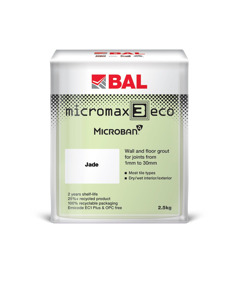 BAL Micromax3 Eco Grout Jade 2.5kg | Topps Tiles