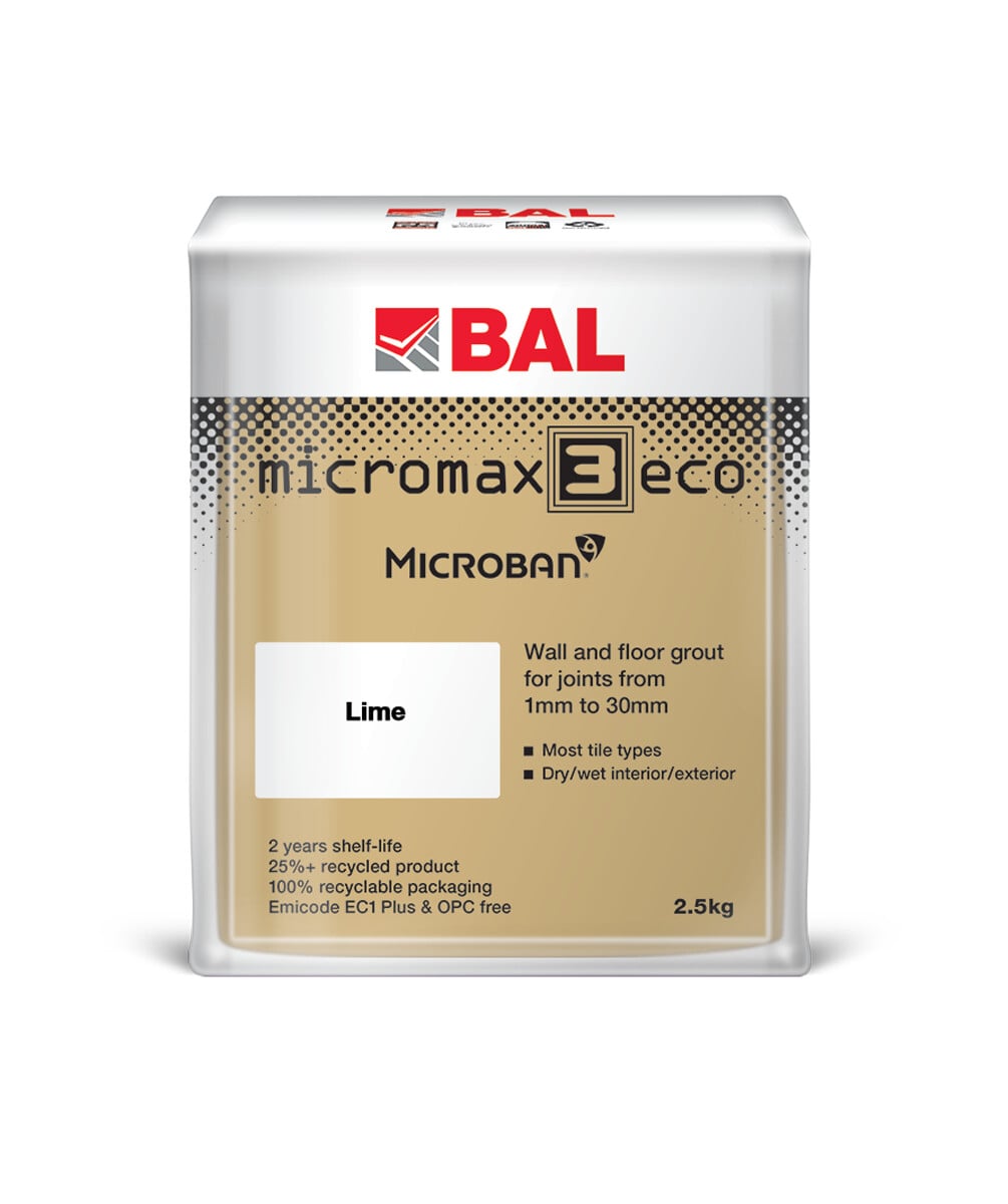 BAL Micromax3 Eco Grout Lime 2.5kg | Topps Tiles