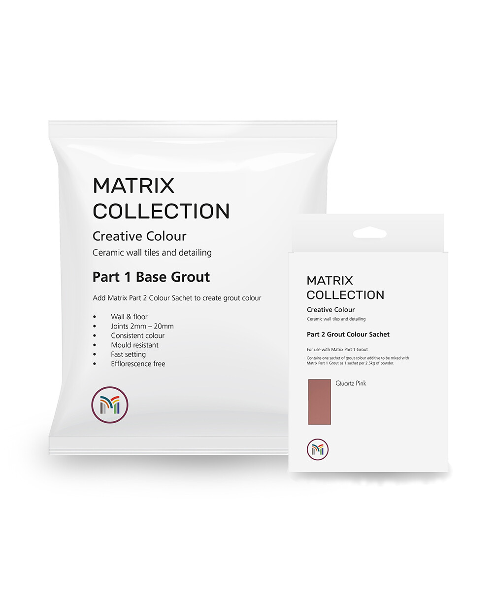 Matrix® Grout Quartz Pink 2.5kg | Topps Tiles