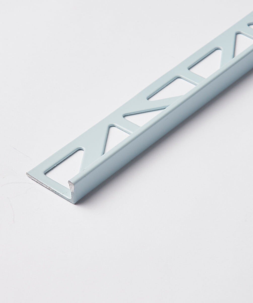 Matrix® Sky Blue Straight Edge 10mm Trim | Topps Tiles