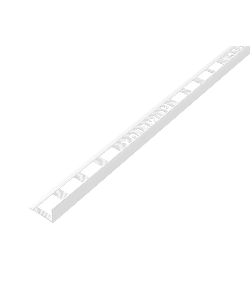 Straight Edge PVC White 12.5mm Trim | Topps Tiles