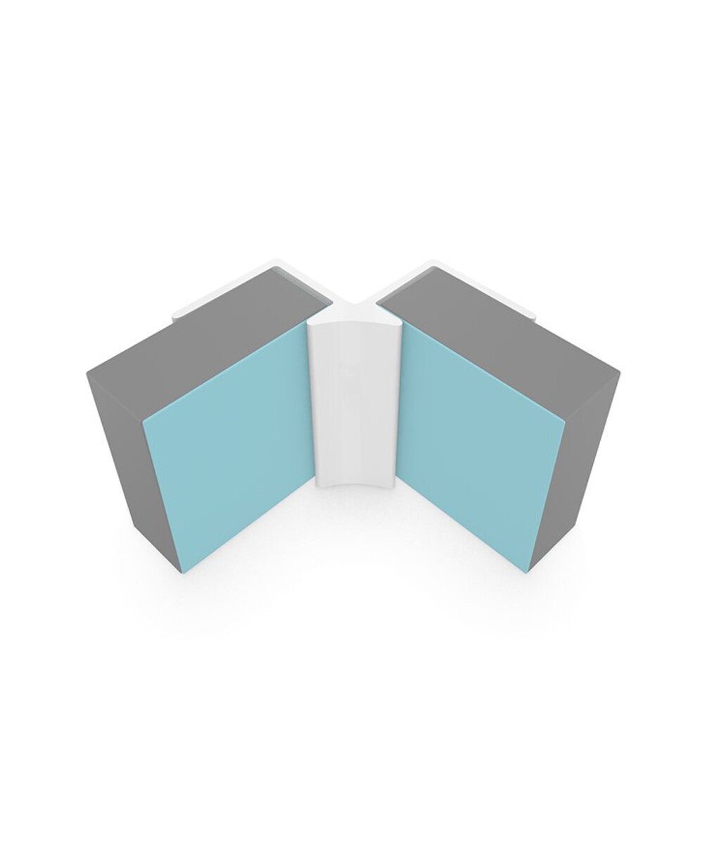 Multipanel Internal Corner Profile White 2.45m | Topps Tiles