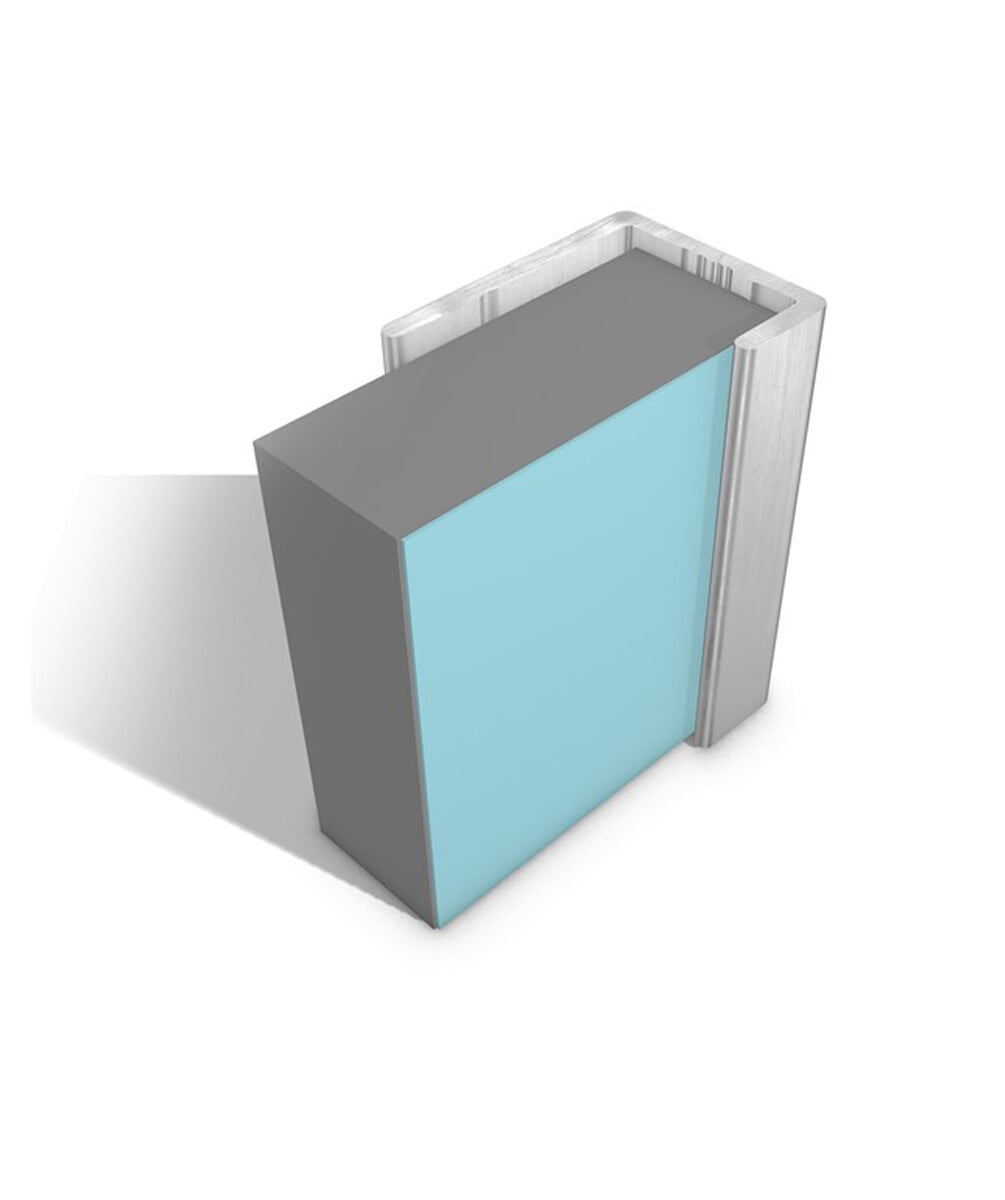 Multipanel End Cap Profile Satin 2.45m | Topps Tiles